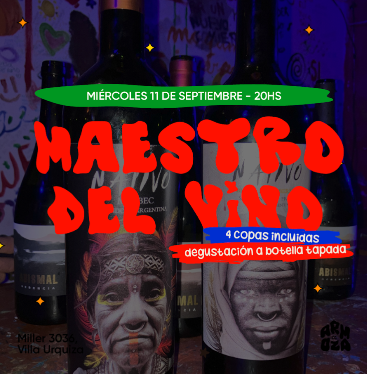 Maestro del vino: degustación a botella tapada | Centro Cultural Armoza